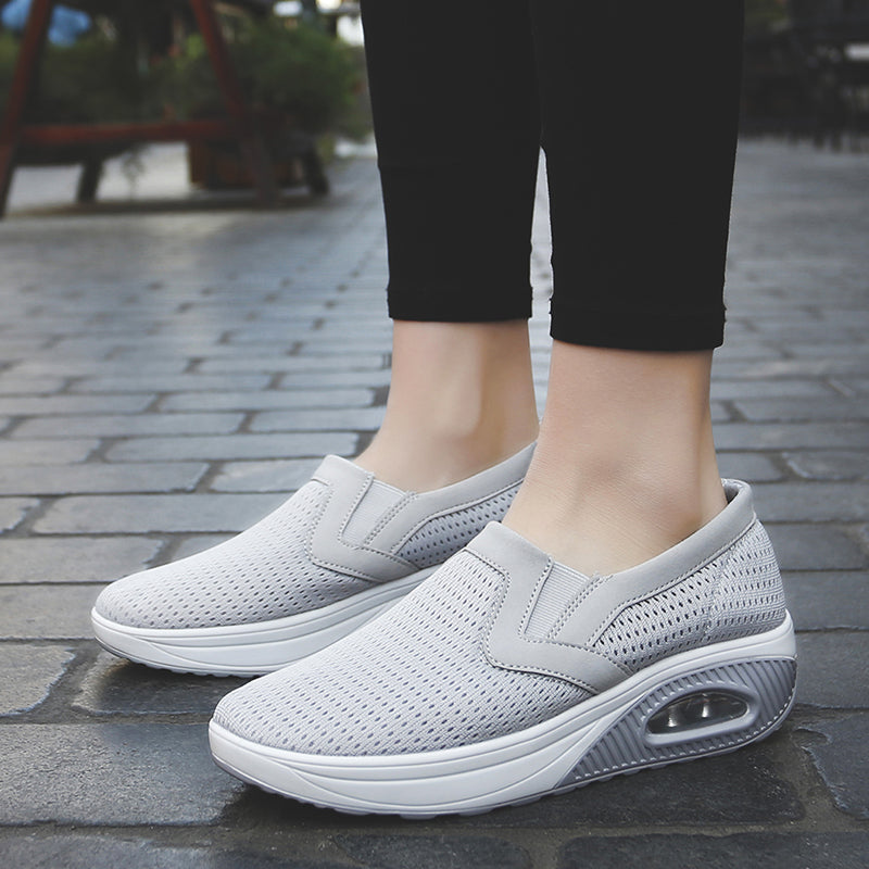 Air Cushion Slip-On Orthopedic Diabetic Walking Shoes, Soft Comfortab ...